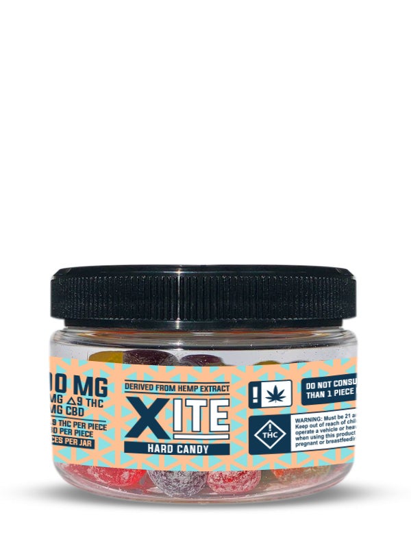 X-ITE 2MG D9 Hard Candies | Trinity Pharms Hemp Co