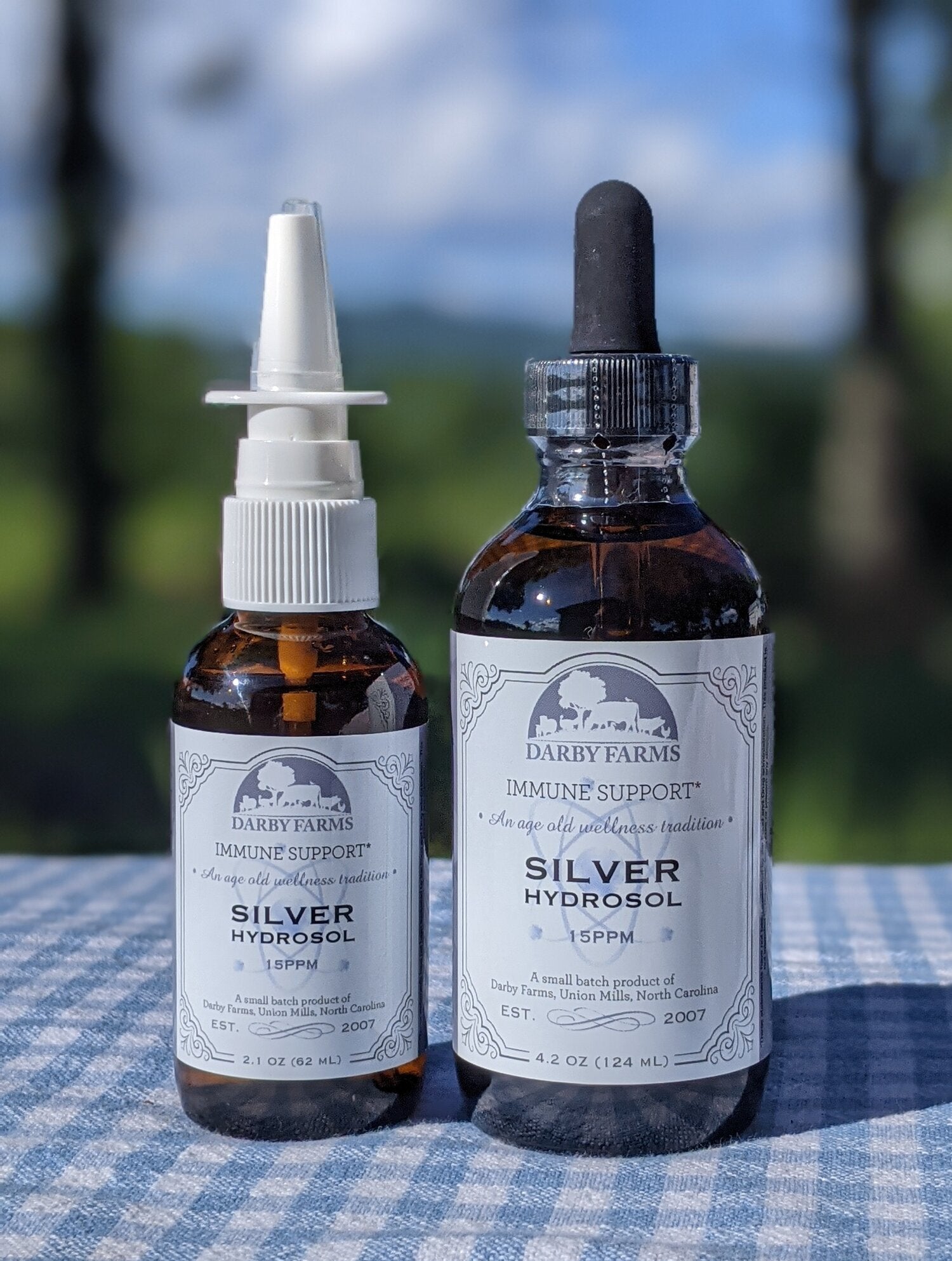Darby Farms Silver Hydrosol Tincture, Nasal Spray, & Gel | Trinity ...